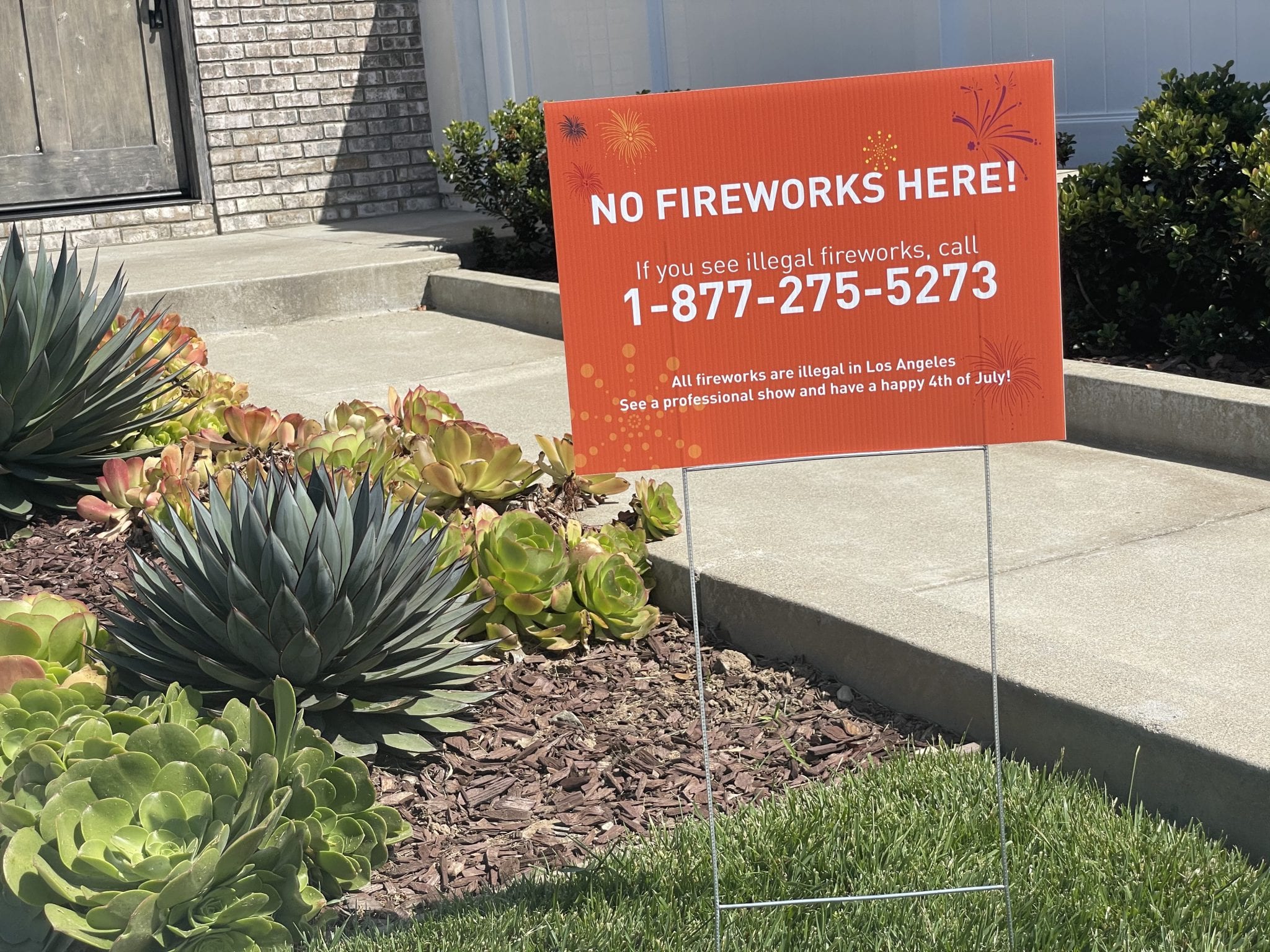 Fireworks Sign - MySafe:LA